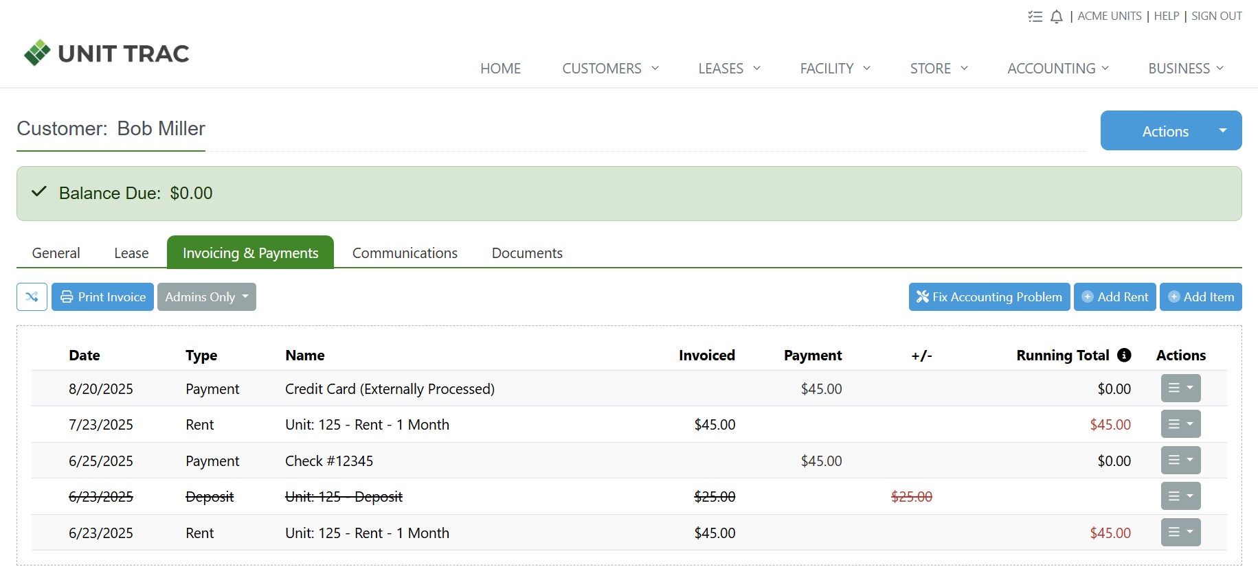 Accounting | Unit Trac