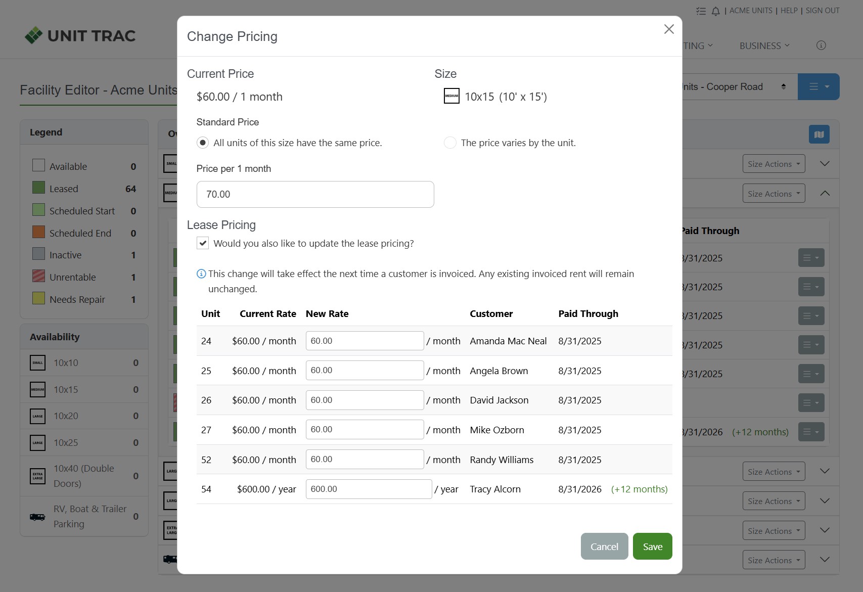 Organized | Unit Trac