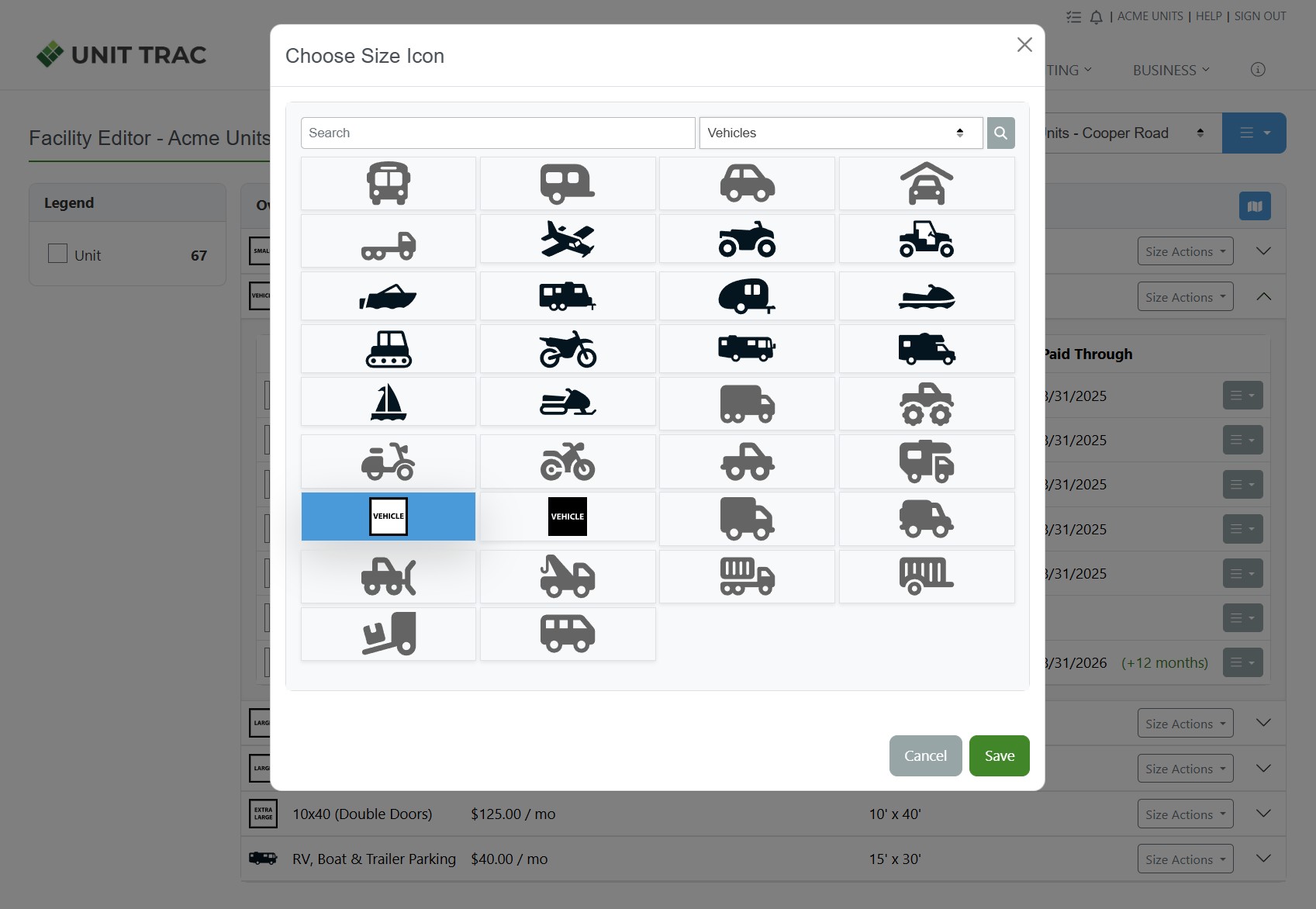 Organized | Unit Trac